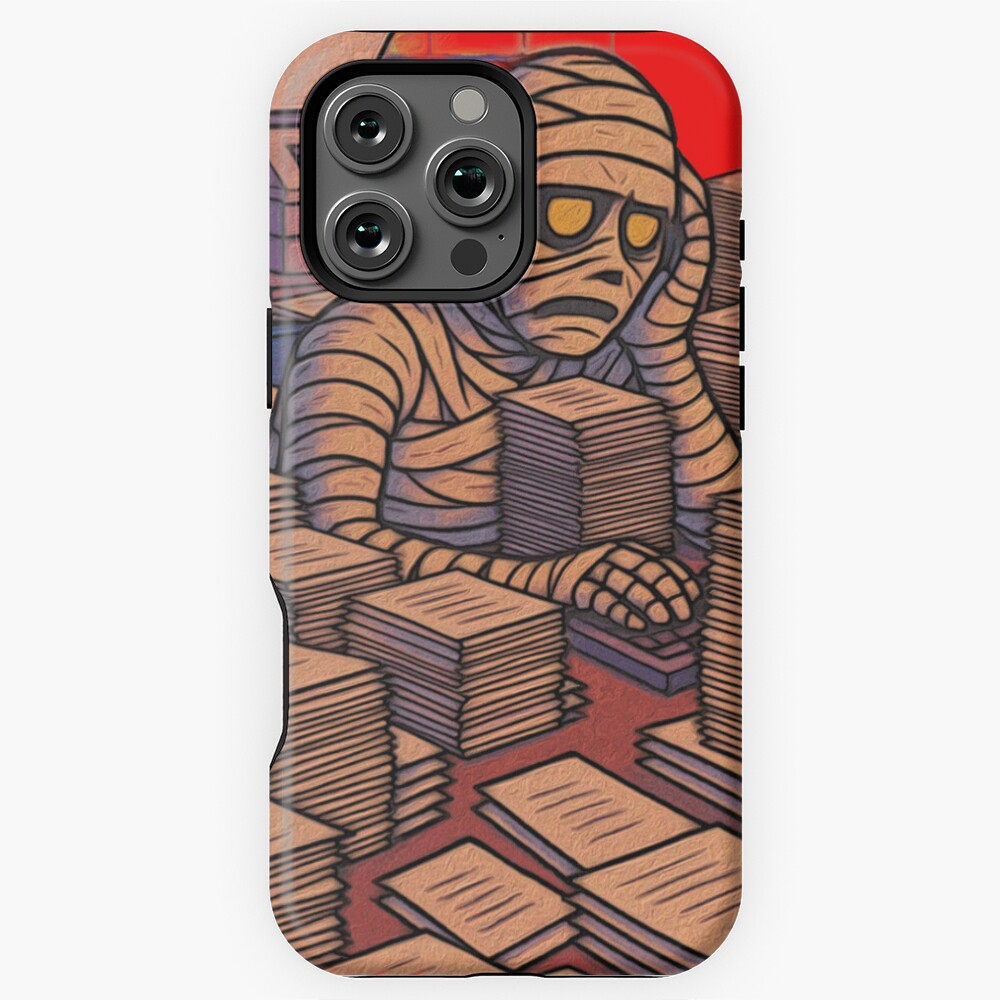 Overworked Mummy Vintage 80s Office Vibes Phone Case for iPhone 16 15 ...