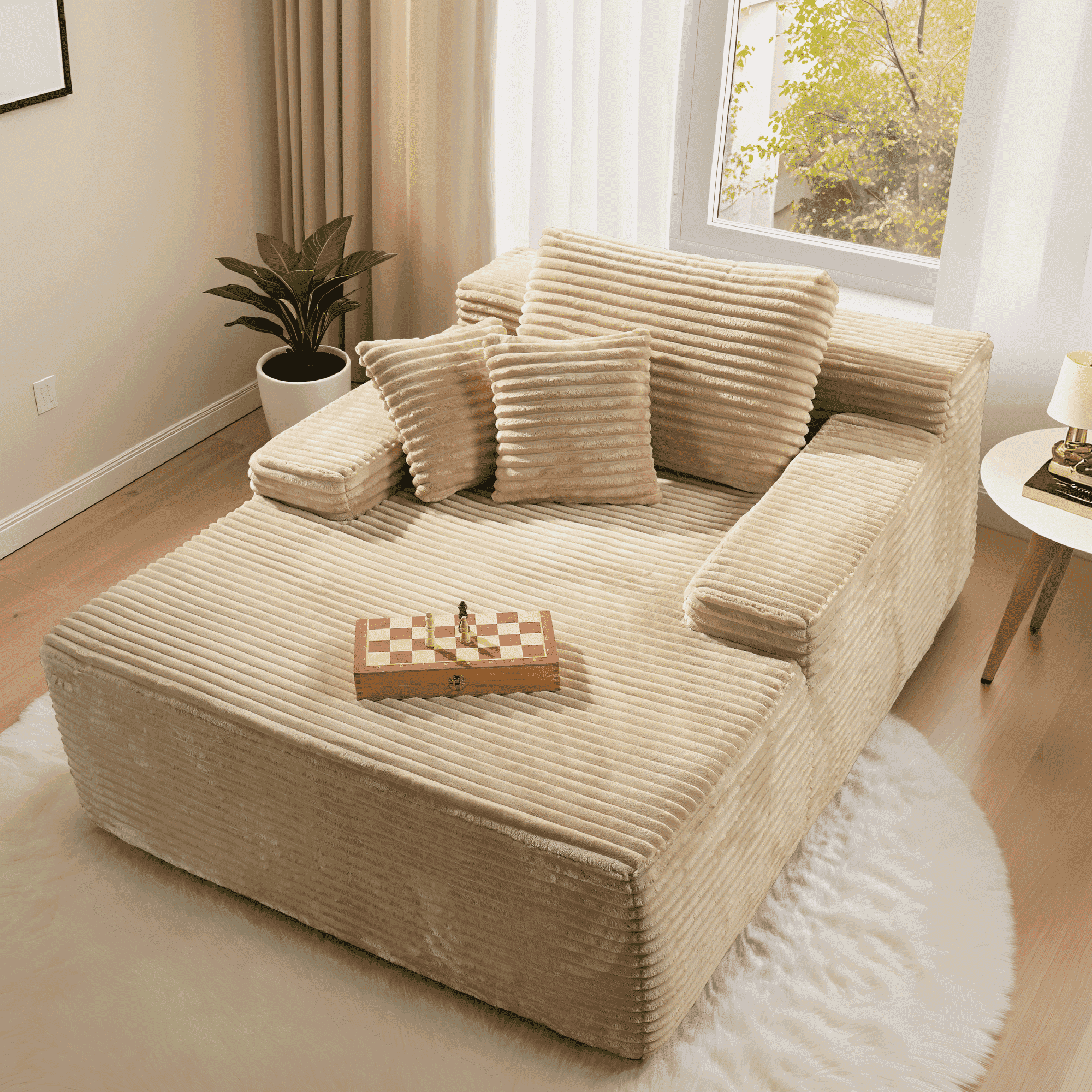 Ovios 67''x48'' Oversized Chaise Lounge Chair Indoor No Assembly ...