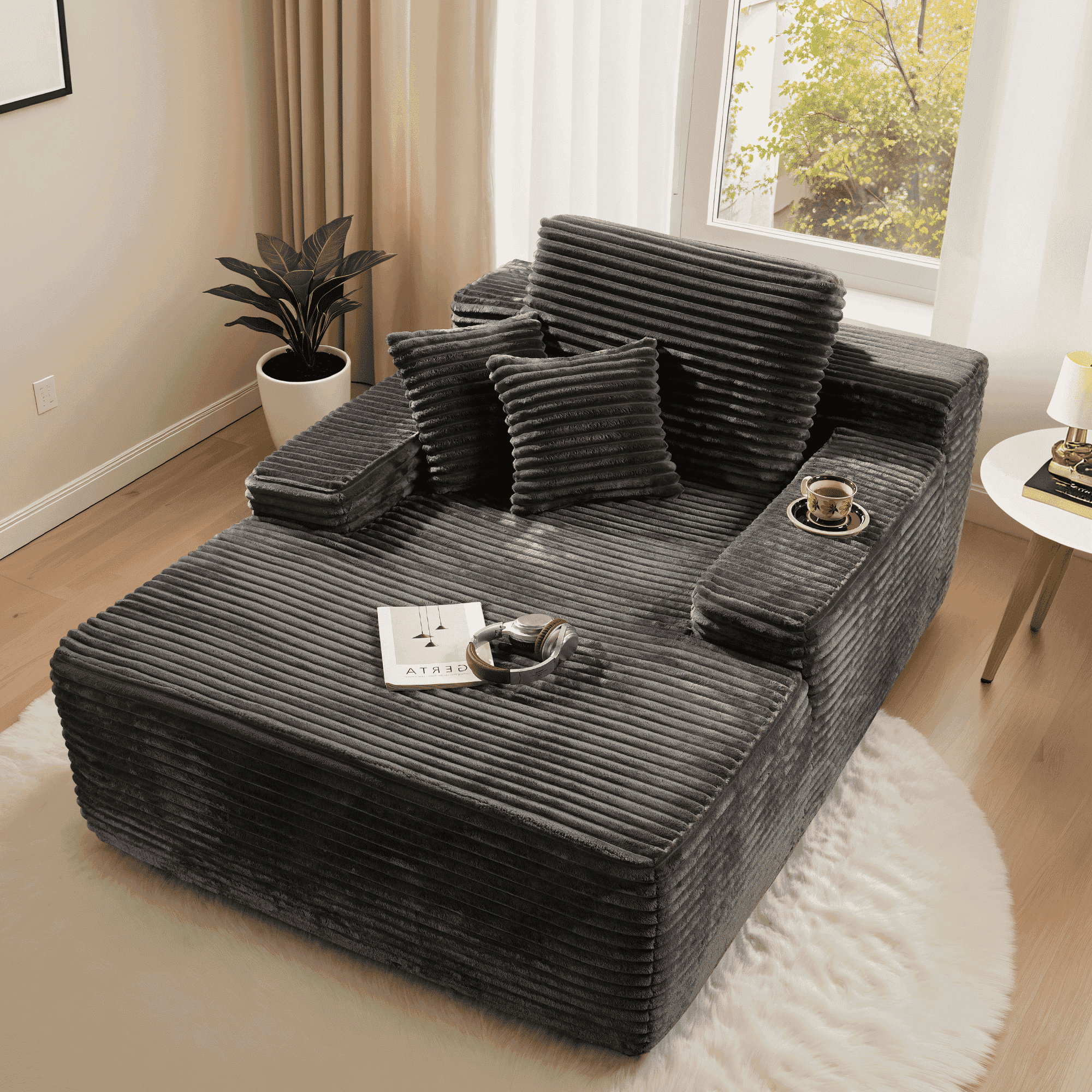 Ovios 67''x48'' Oversized Chaise Lounge Chair Indoor No Assembly ...