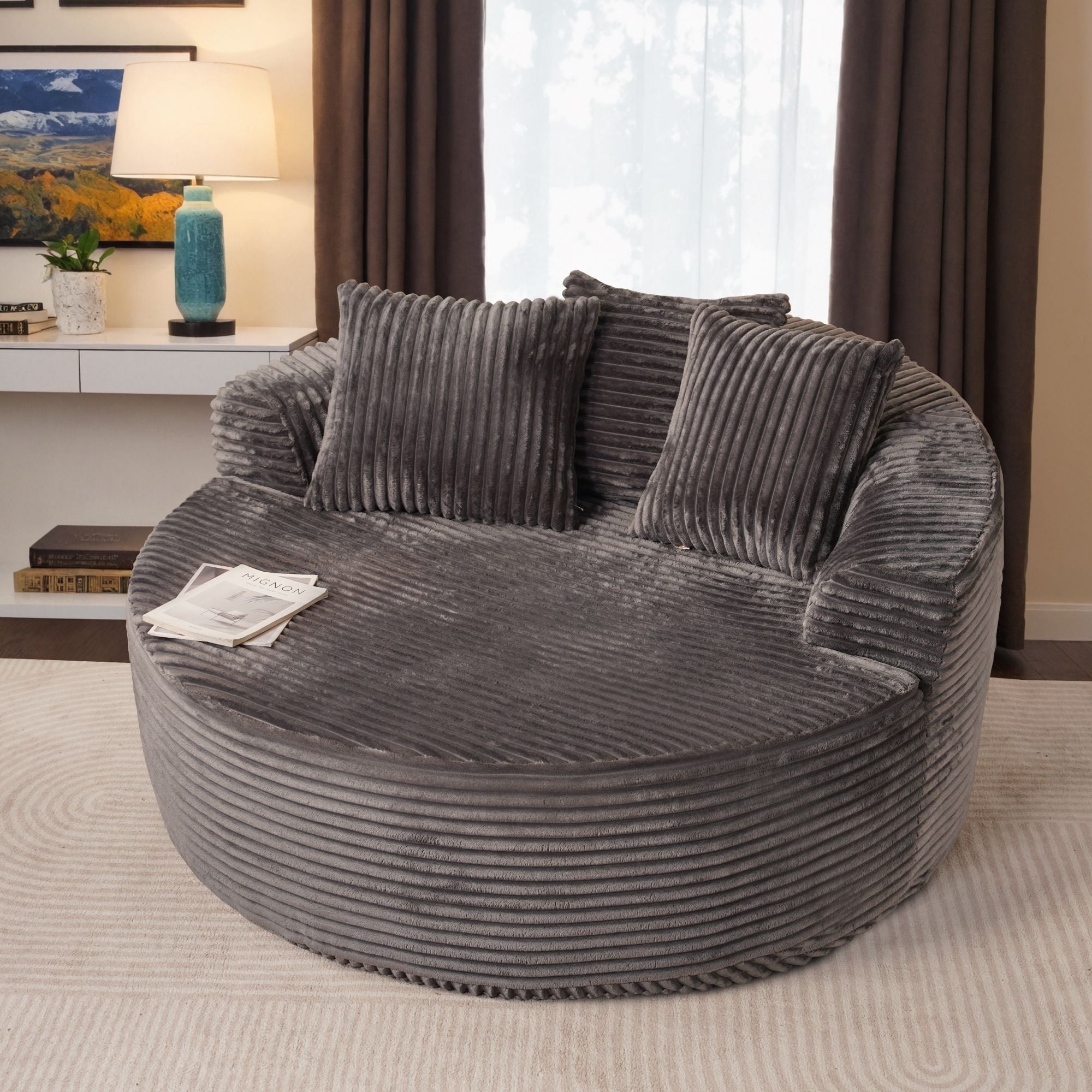 Ovios 58''x58'' Oversized Chaise Lounge Chair Indoor No Assembly ...