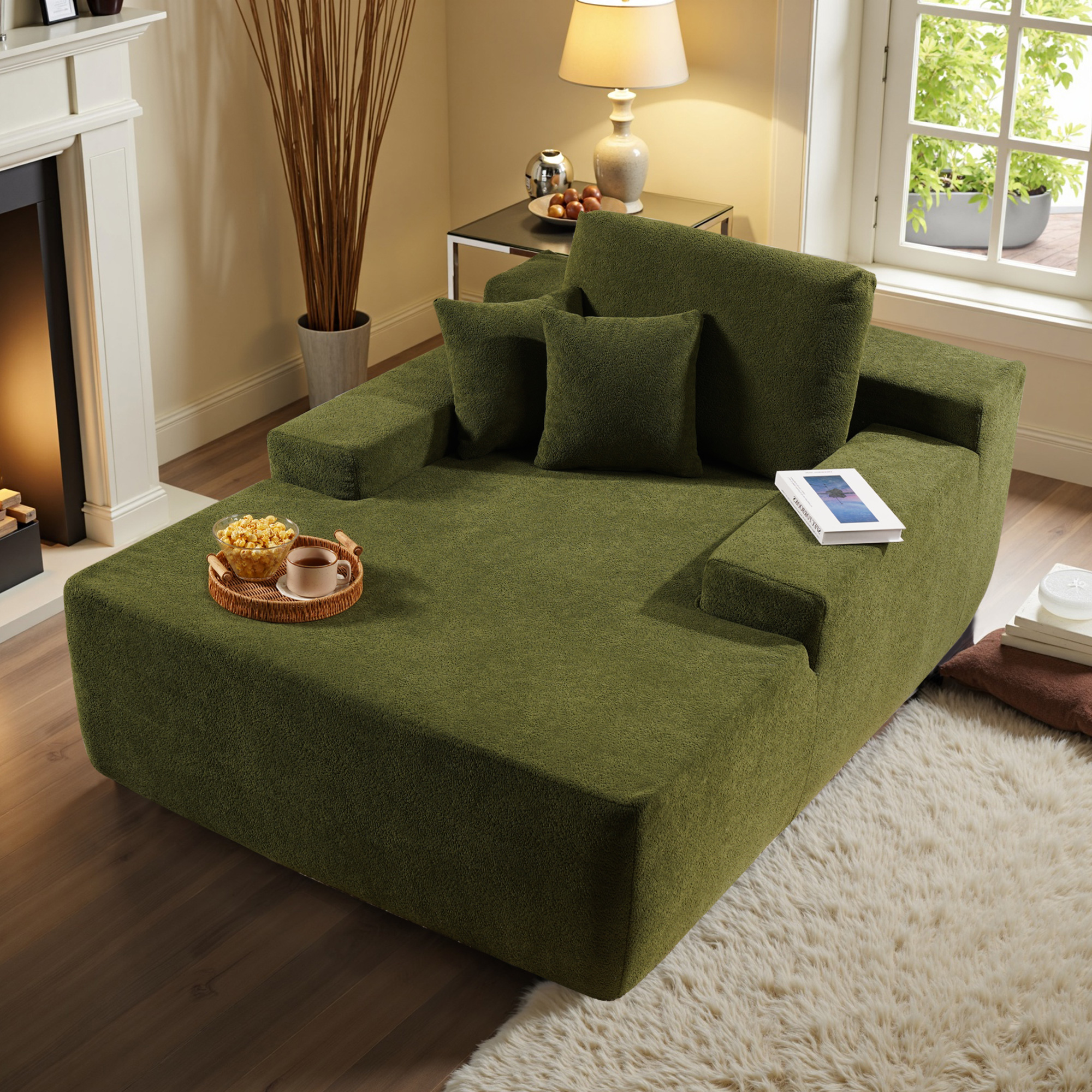 Ovios 67''x48'' Oversized Chaise Lounge Chair Indoor No Assembly ...