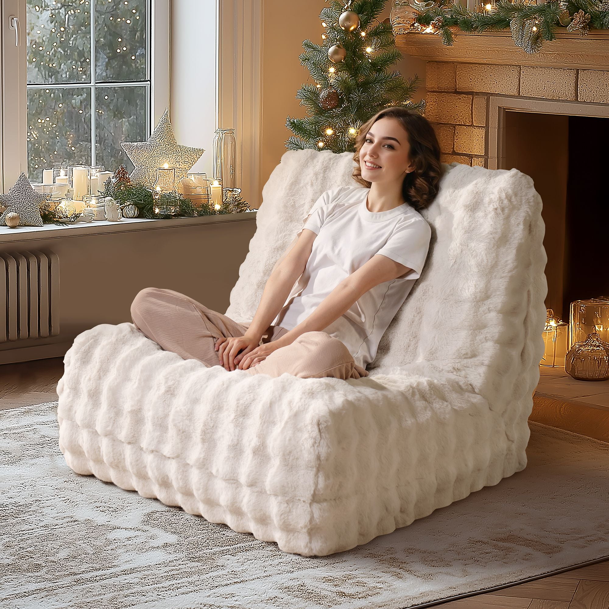 Ovios Bean Bag Chair Oversized Giant Lazy Floor Sofa Togo Couch for ...