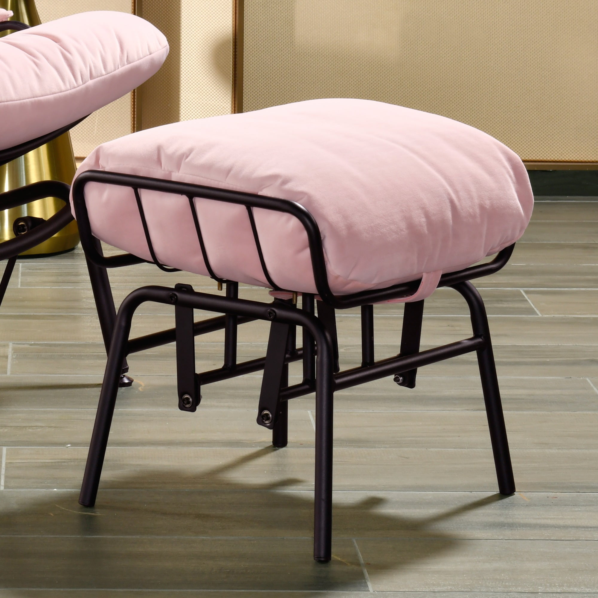 Ovios Furniture Indoor Ottoman of Accent Chair Comfy Glider Rocking ...