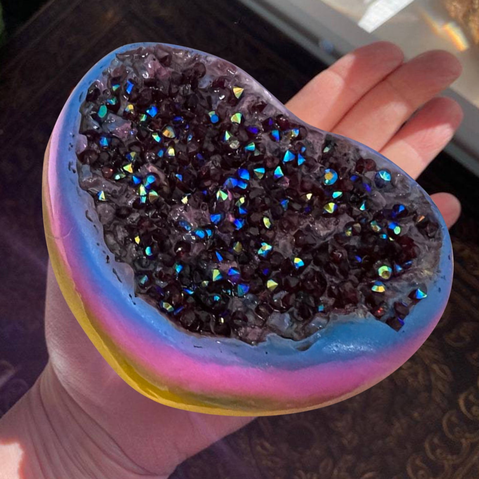 Ovticza Amethyst Crystals and Healing Stones Gemstones Heart Crystal ...