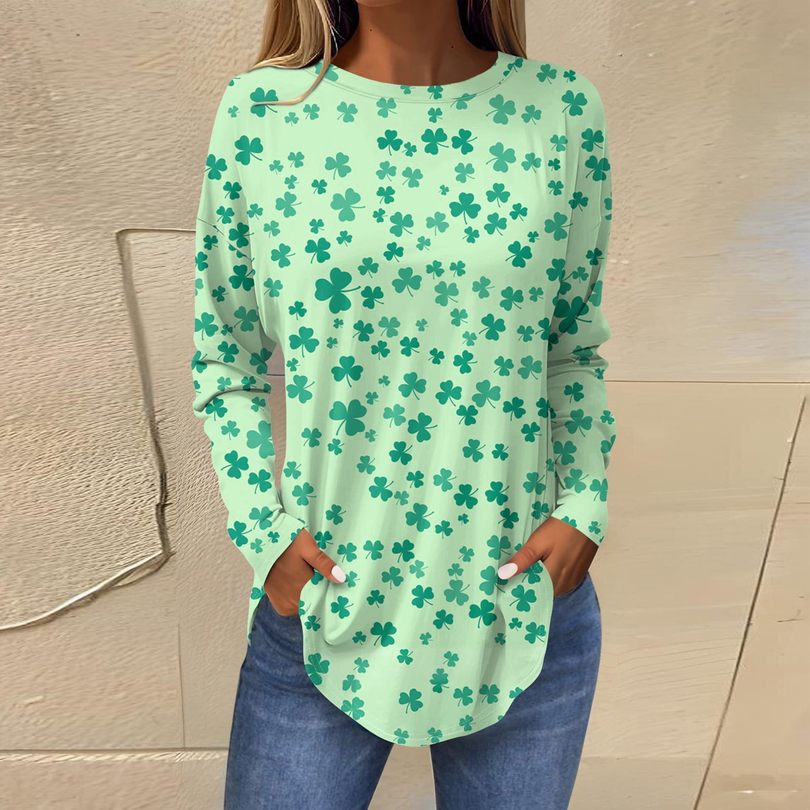 Ovticza St Patricks Day T Shirts for Women Irish Shamrock Womens Tunic ...