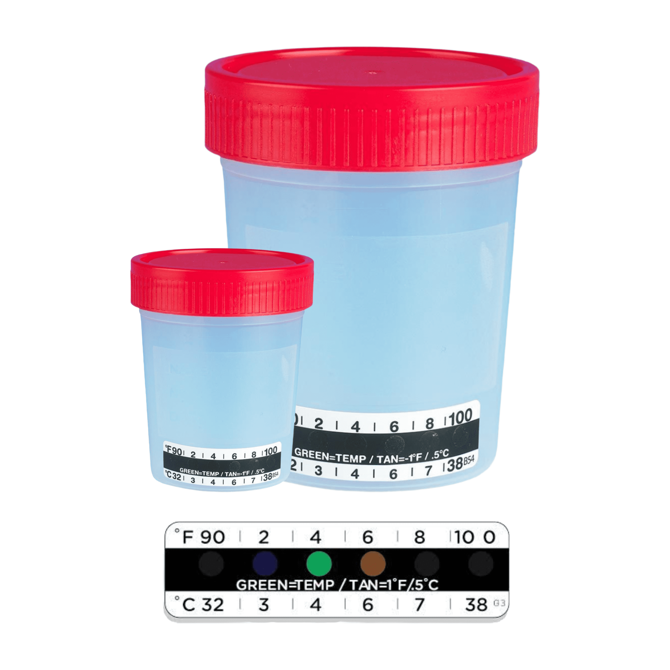 Ovus Medical Urine Specimen Cup With Temperature Strip, 120ml, 25 Count ...