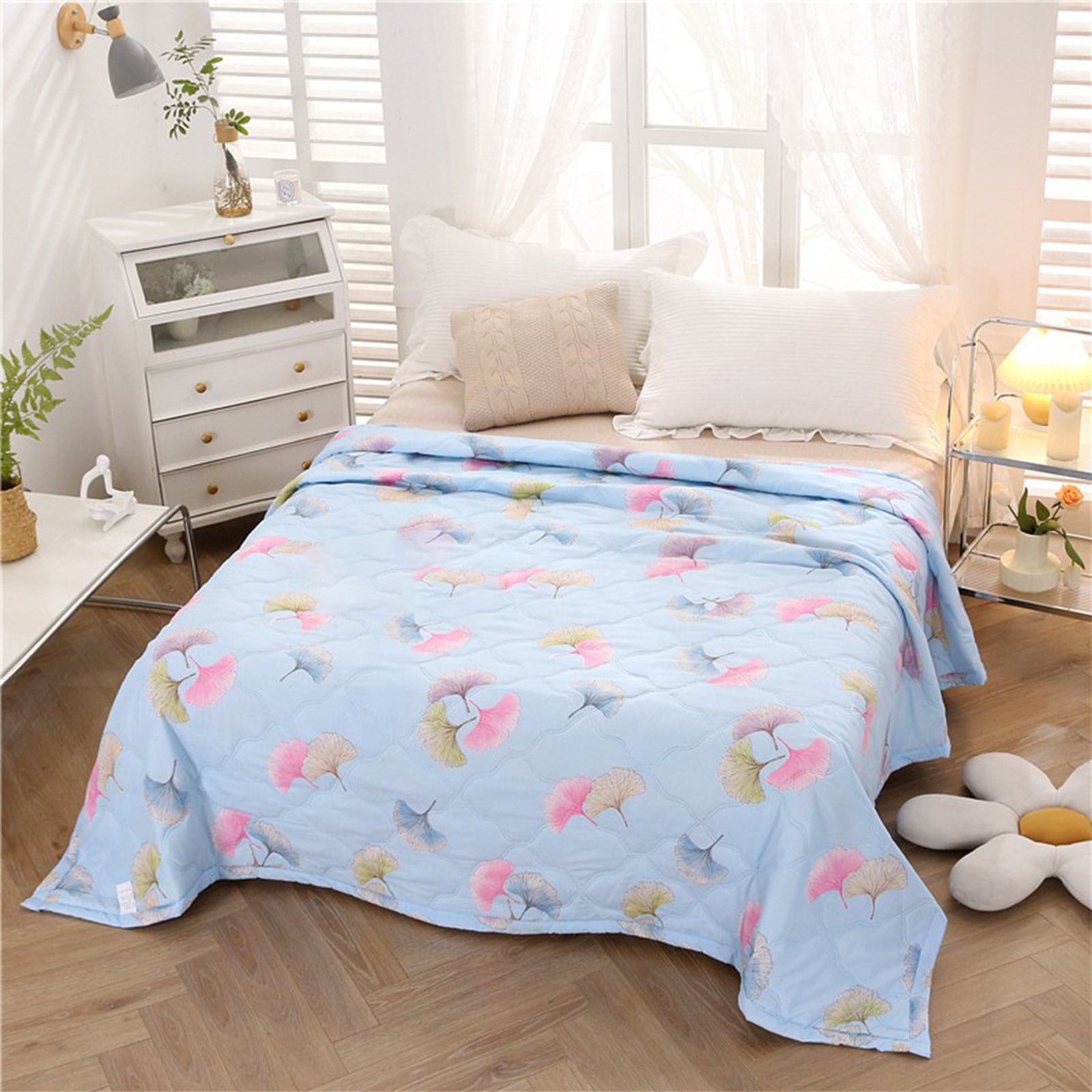 Ovzne 100% Cotton Thermal Blanket, Soft Premium Twin XL Blanket ...