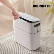 Smart Automatic Touchless Trash Can with Lid,3.7 Gallon Garbage Bin ...