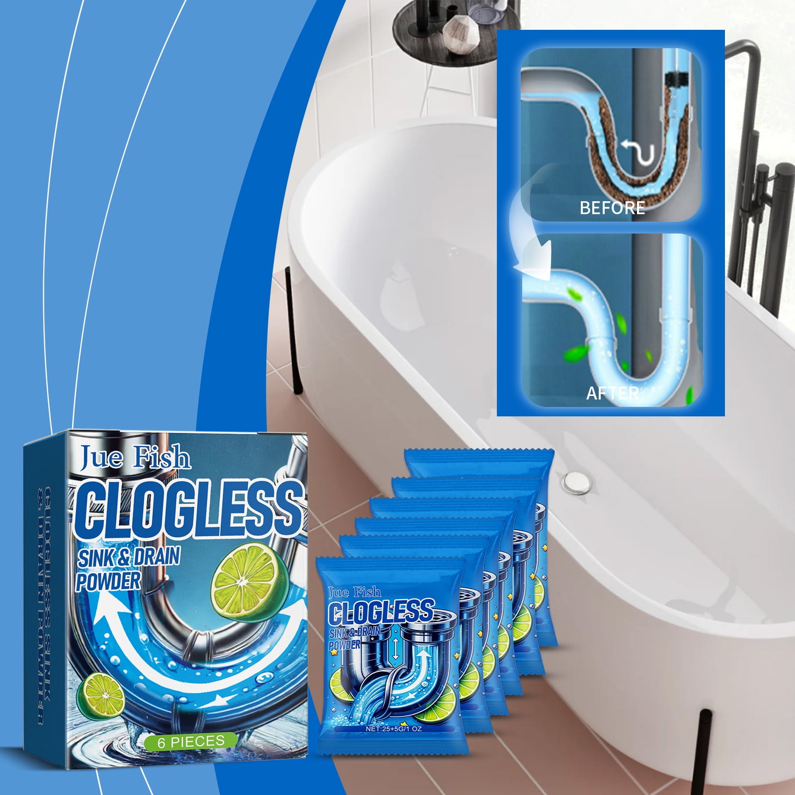 Ovzne Best Eco Friendly Drain Line Cleaner | Main Drain Lines | Sink ...