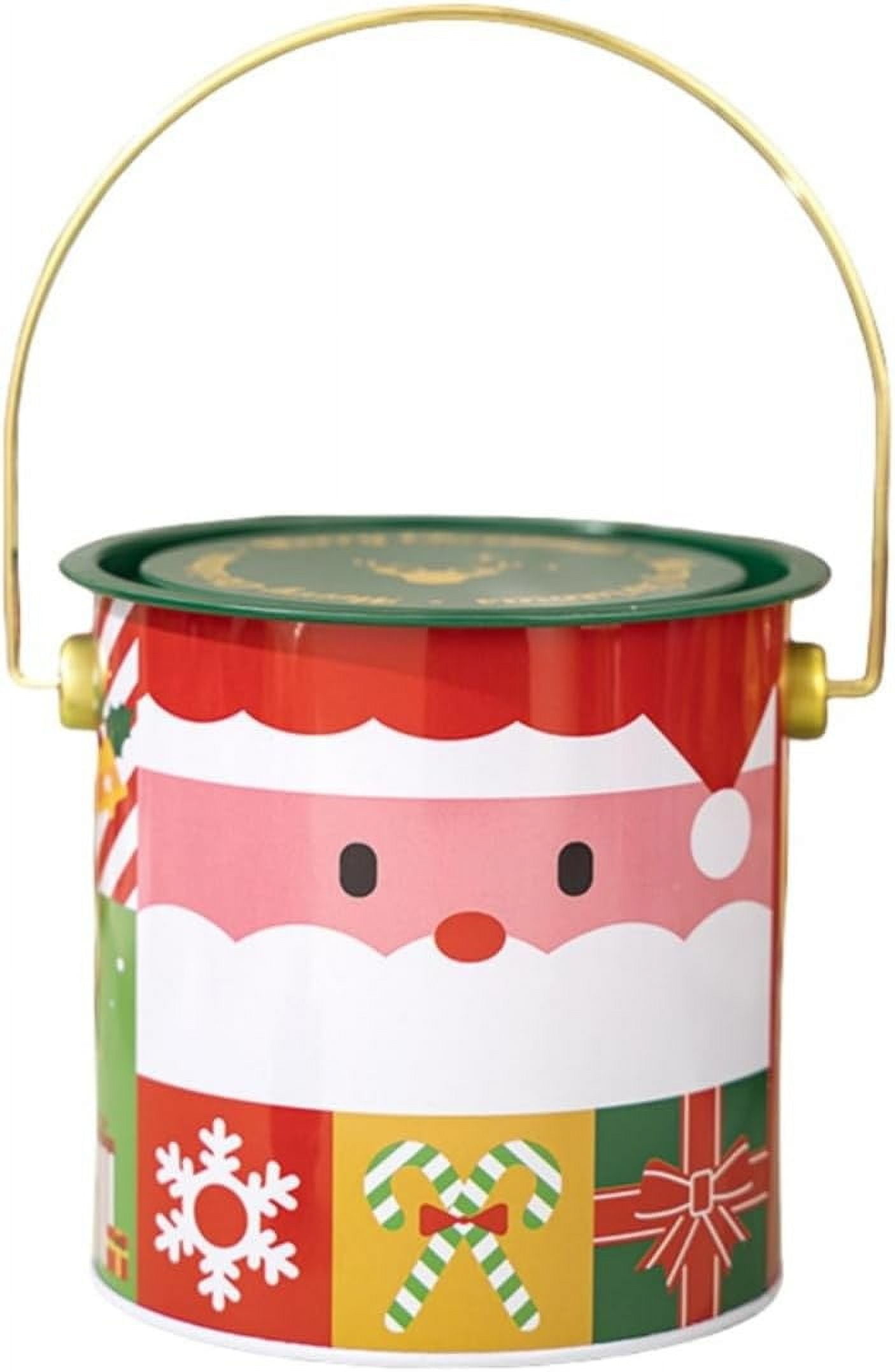 Ovzne Christmas Vintage Cookies Jar - Airtight Tin Container With Lid ...