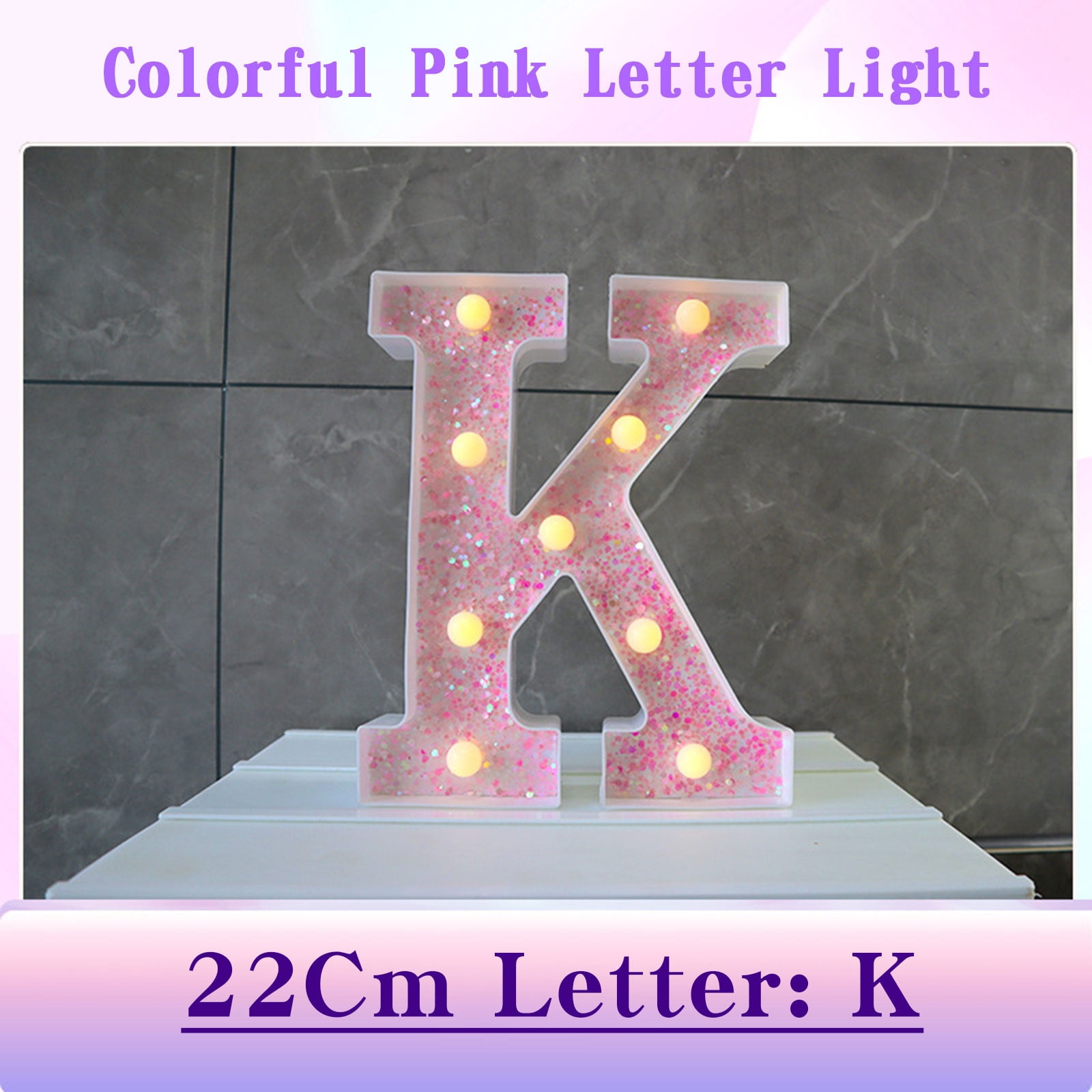 Ovzne Color Led Letter Light Scheme Declaration Decoration Scene ...