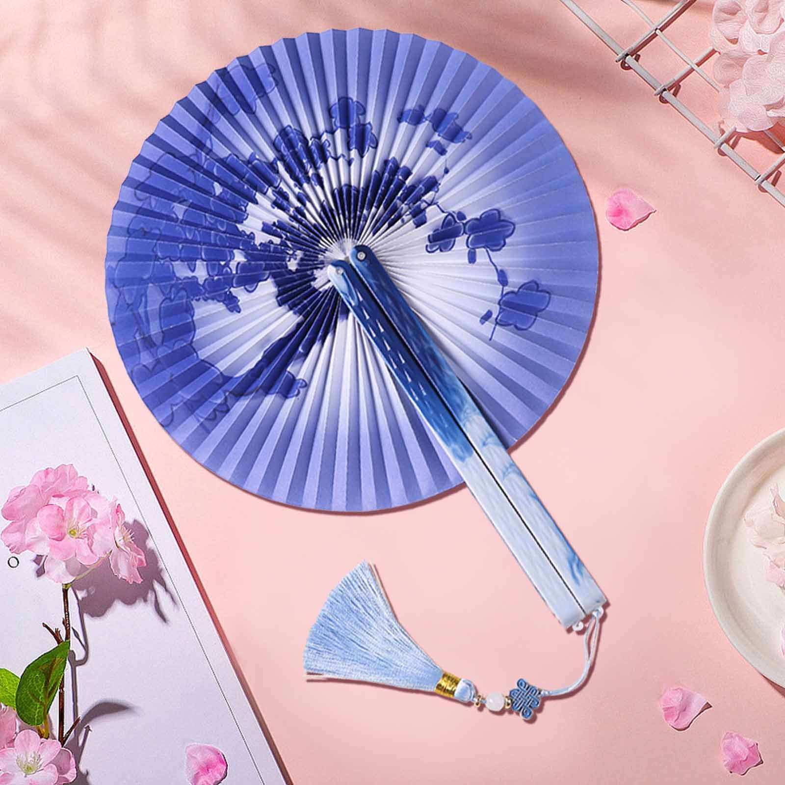 Ovzne Group Fan Magnetic Suction Folding Fan Ancient Fan Children's ...