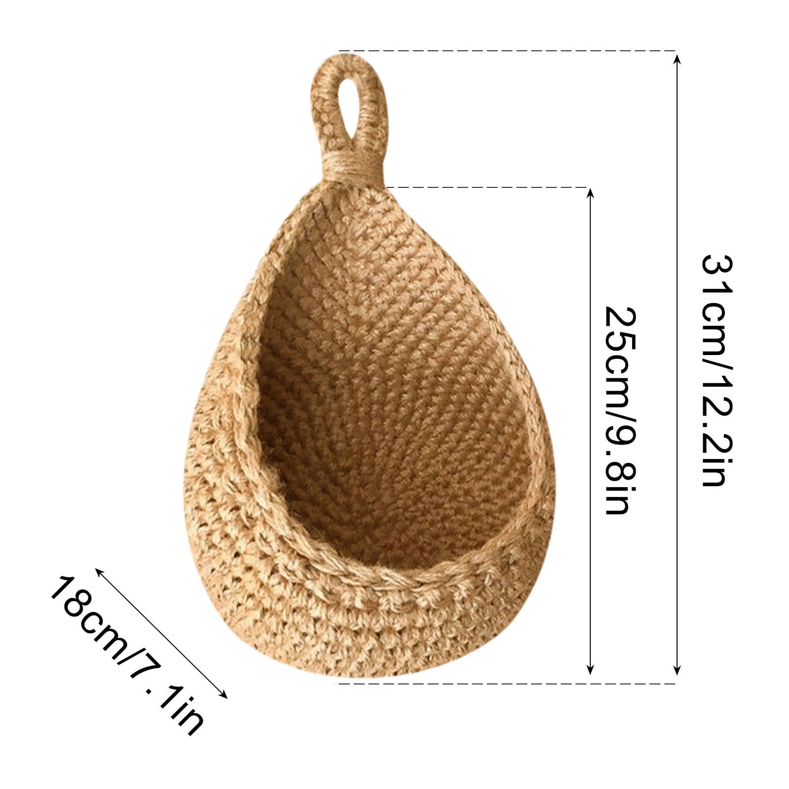 Ovzne Hanging Wall Vegetable Fruit Baskets - Decorative Nylon Baskets ...