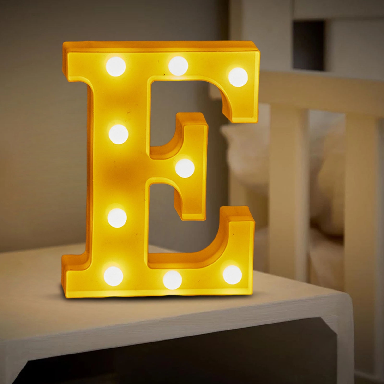 Ovzne LED Letter Lights Sign - Battery-Powered Light Up Alphabet ...