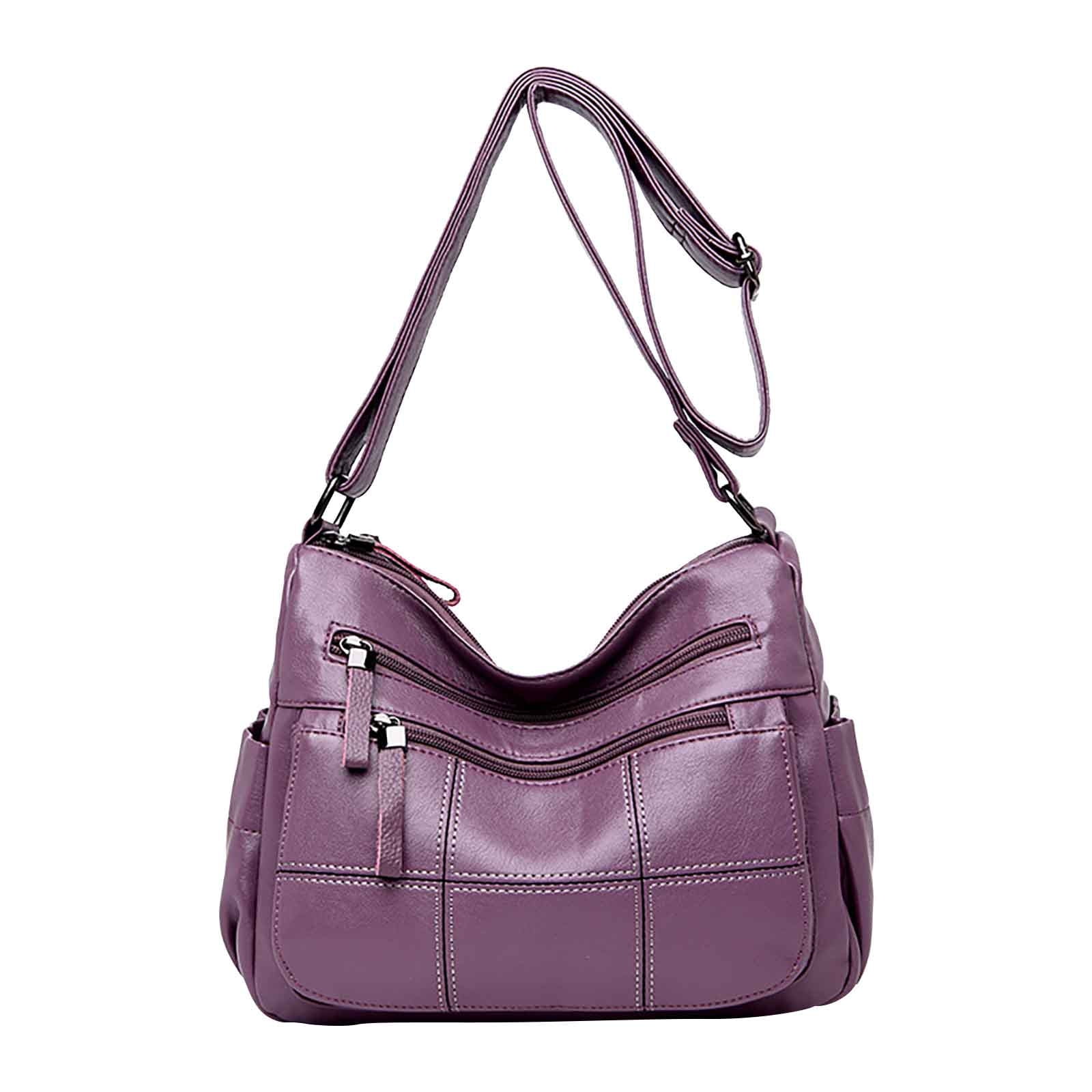 Ovzne Large Crossbody Bags Soft Leather Shoulder Bag Ladies Shoulder ...