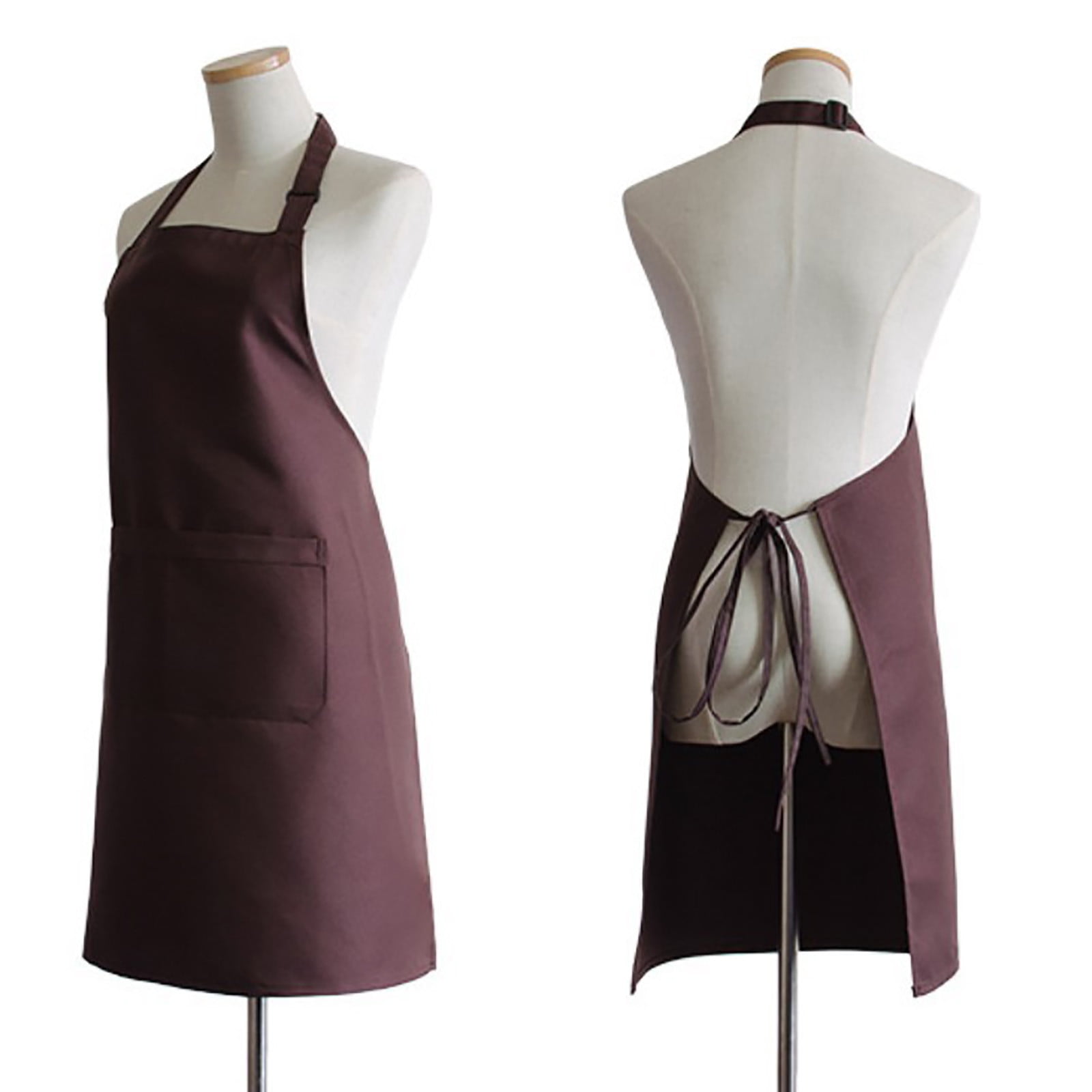 Ovzne Pocket Kitchen Apron With Adjustable Straps, Multiple Pockets For ...