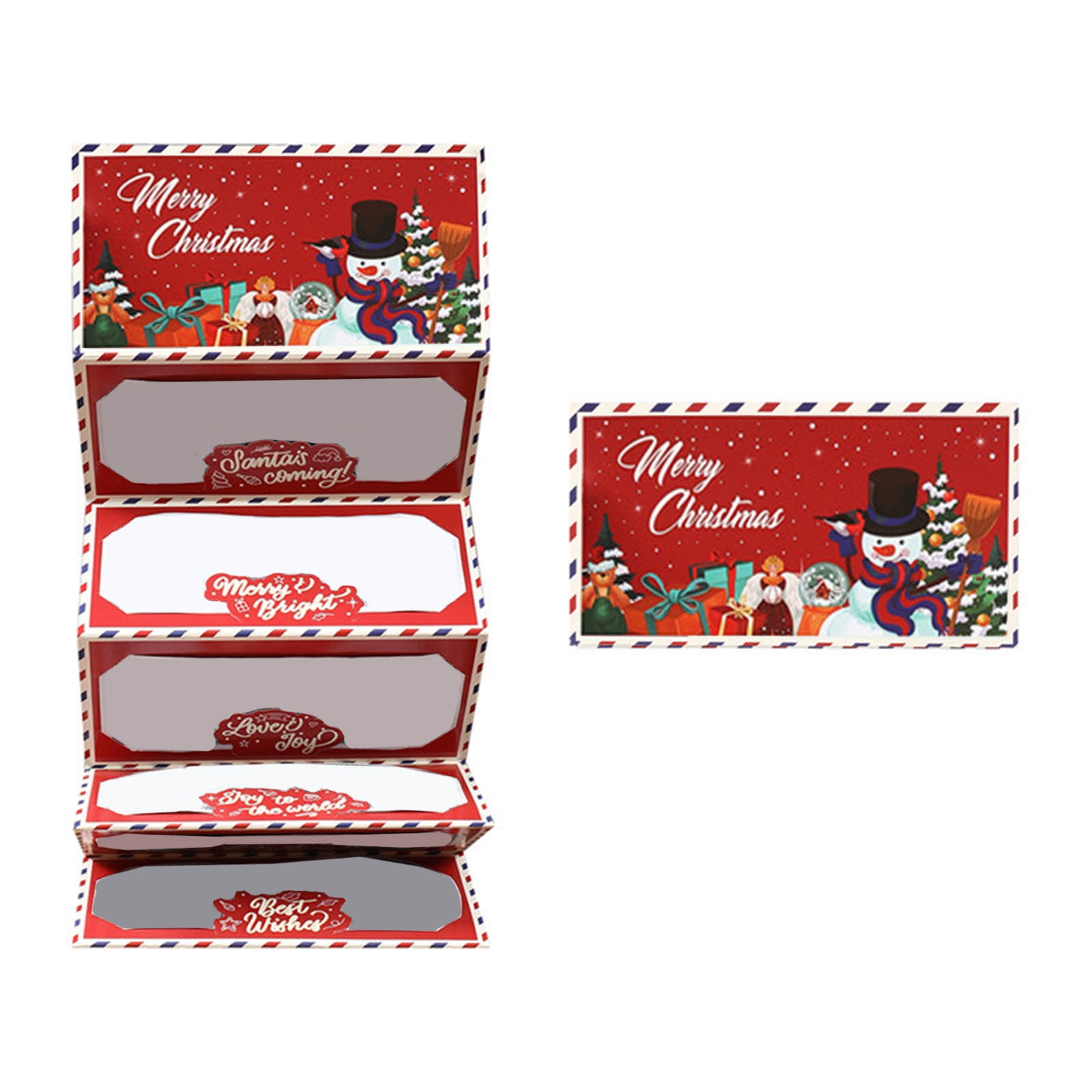 Ovzne Santa Claus Christmas Cash Envelope – Folding Money Clip Gift ...