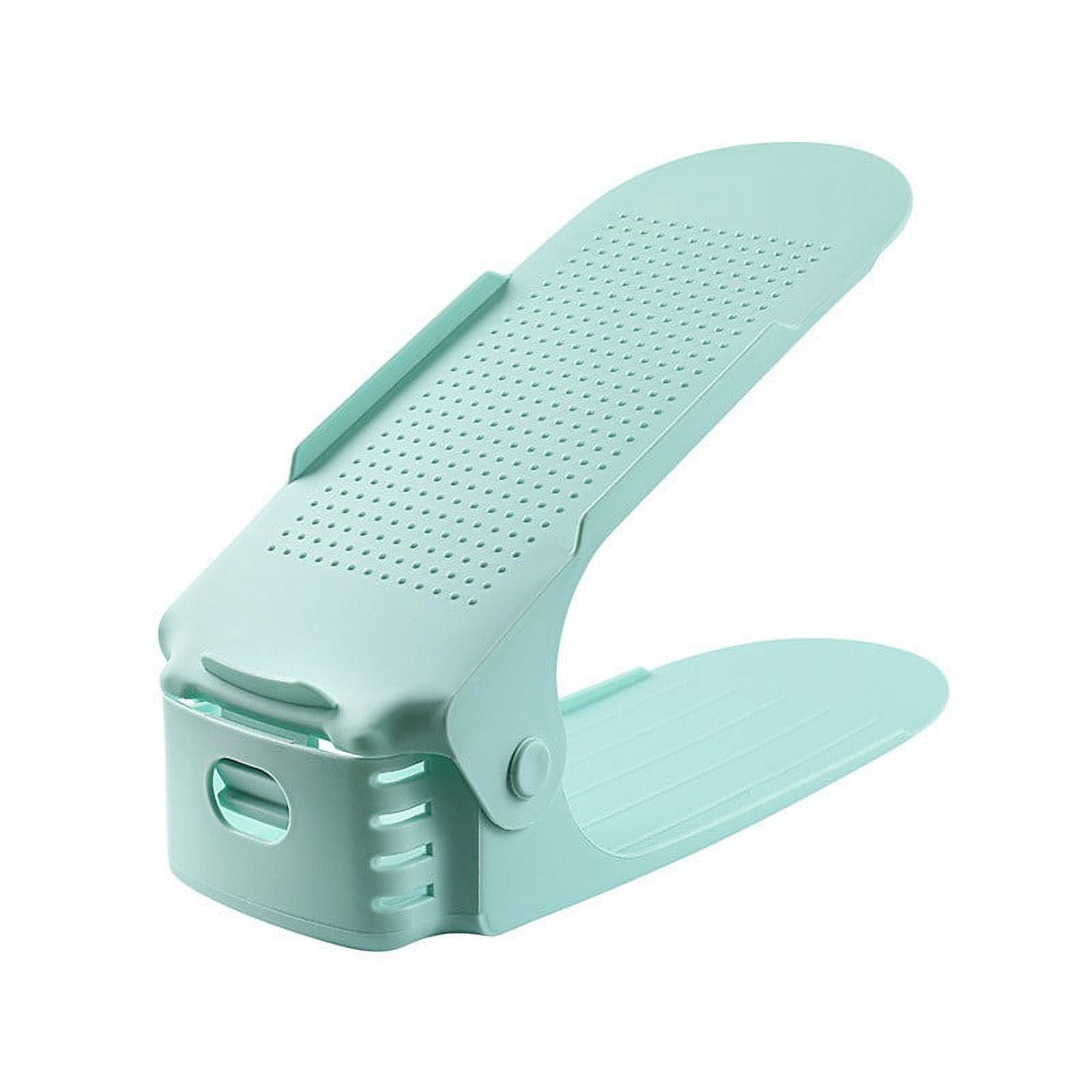 Ovzne Shoe Slots Organizer, Adjustable Double Layer Shoe Stack Sandals ...