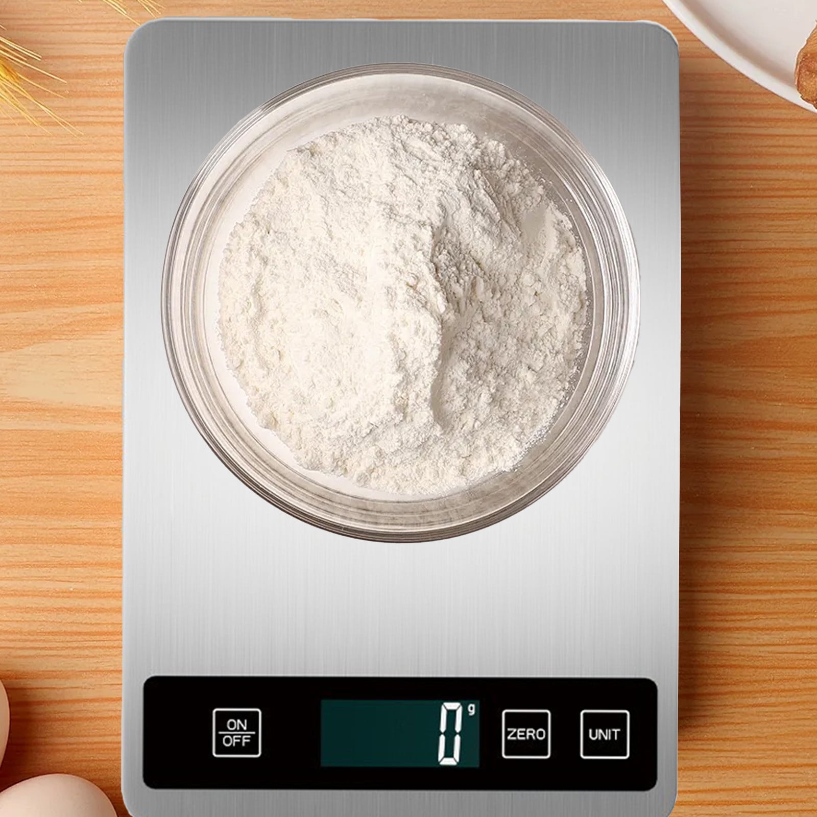 Ovzne Stainless Steel Kitchen Scale, 1G High-Precision Food Scale 5Kg ...