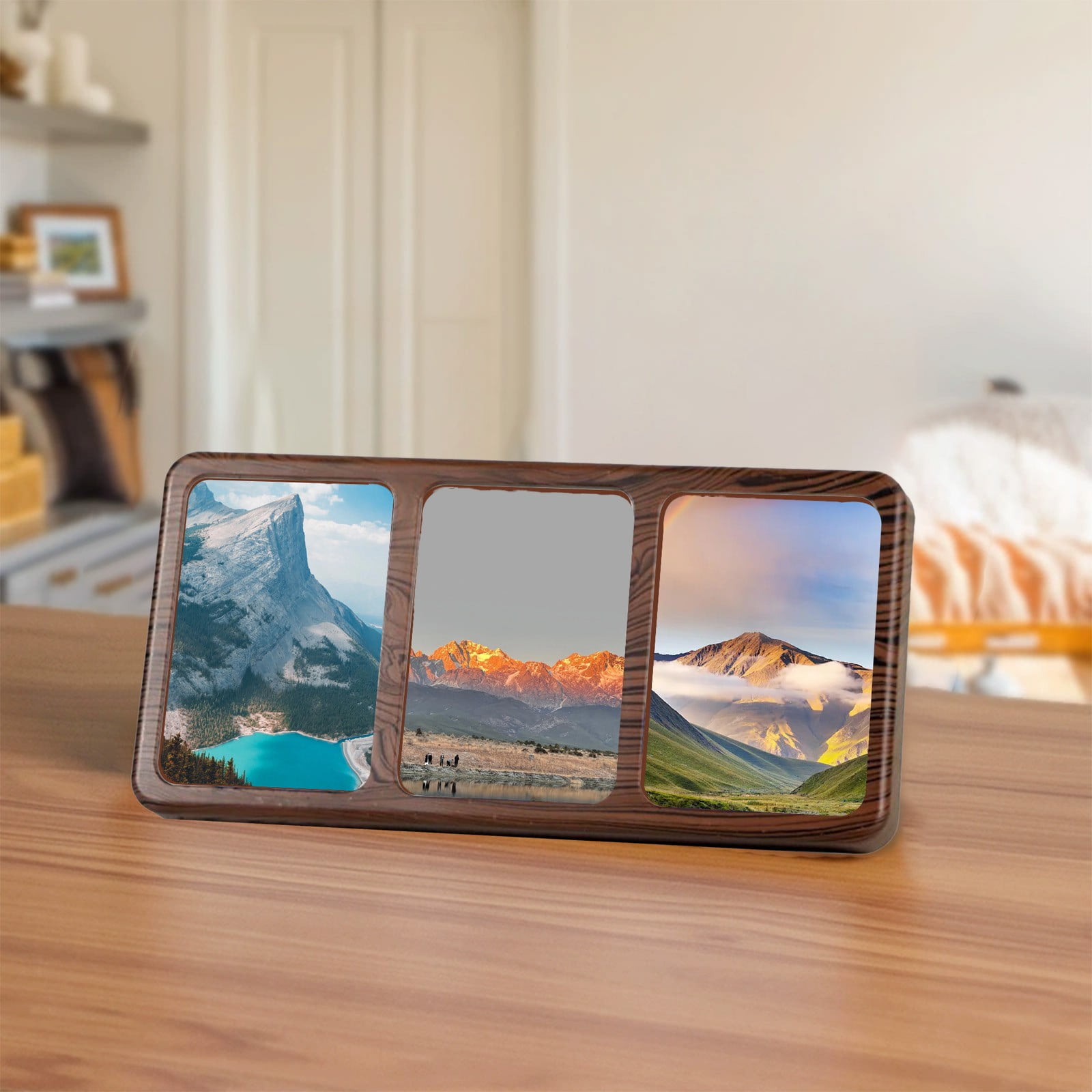 Ovzne Three Grids Frame Minimalists Desktop Or Wall Mounted Plastic ...