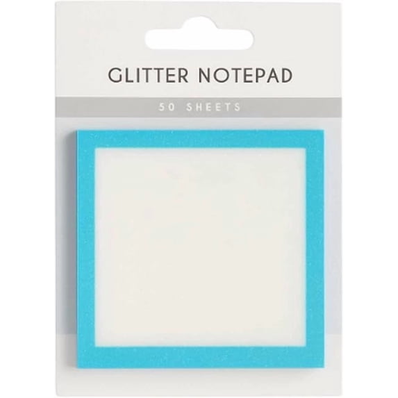 Ovzne Transparent Glitter Sticky Notes – Self-Adhesive Memo Pads For ...