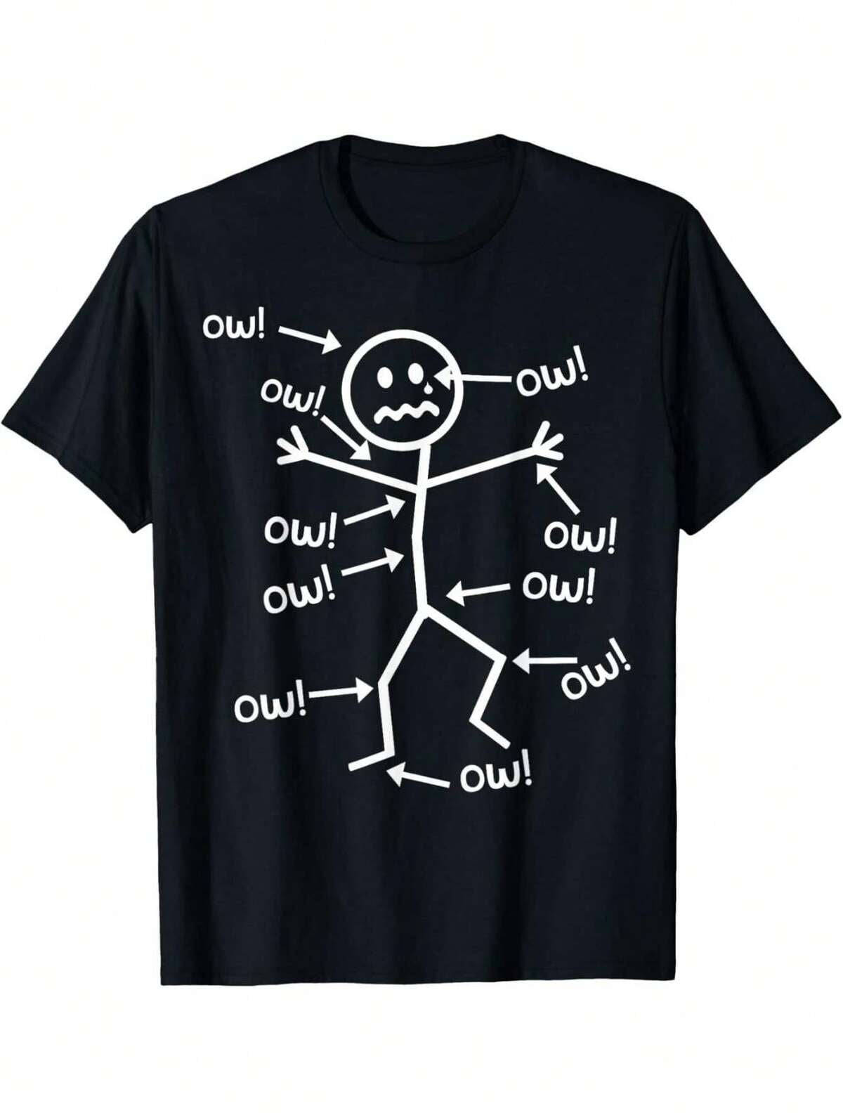 Ow Ow Ow T-Shirt - Funny Chronic Pain Awareness T-Shirt All Season ...