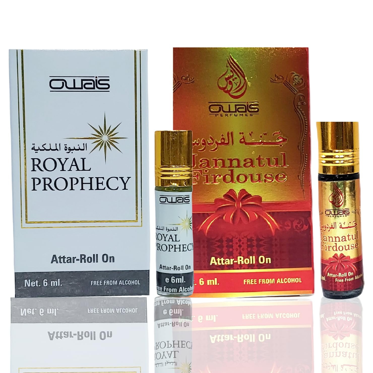 Owais Royal Prophecy Jannatul Firdouse 6ml Attar Long Lasting Zero Alcohol for Men Women Pack of ...