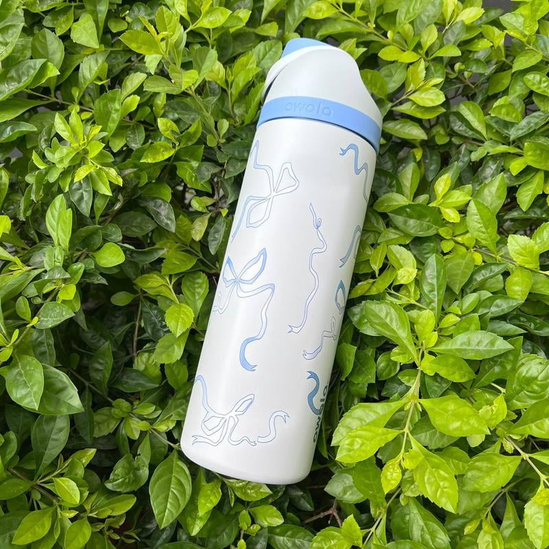 Owala 24oz Insulated Water Bottle - 24-Hour Cold Retention, Pink Bow ...