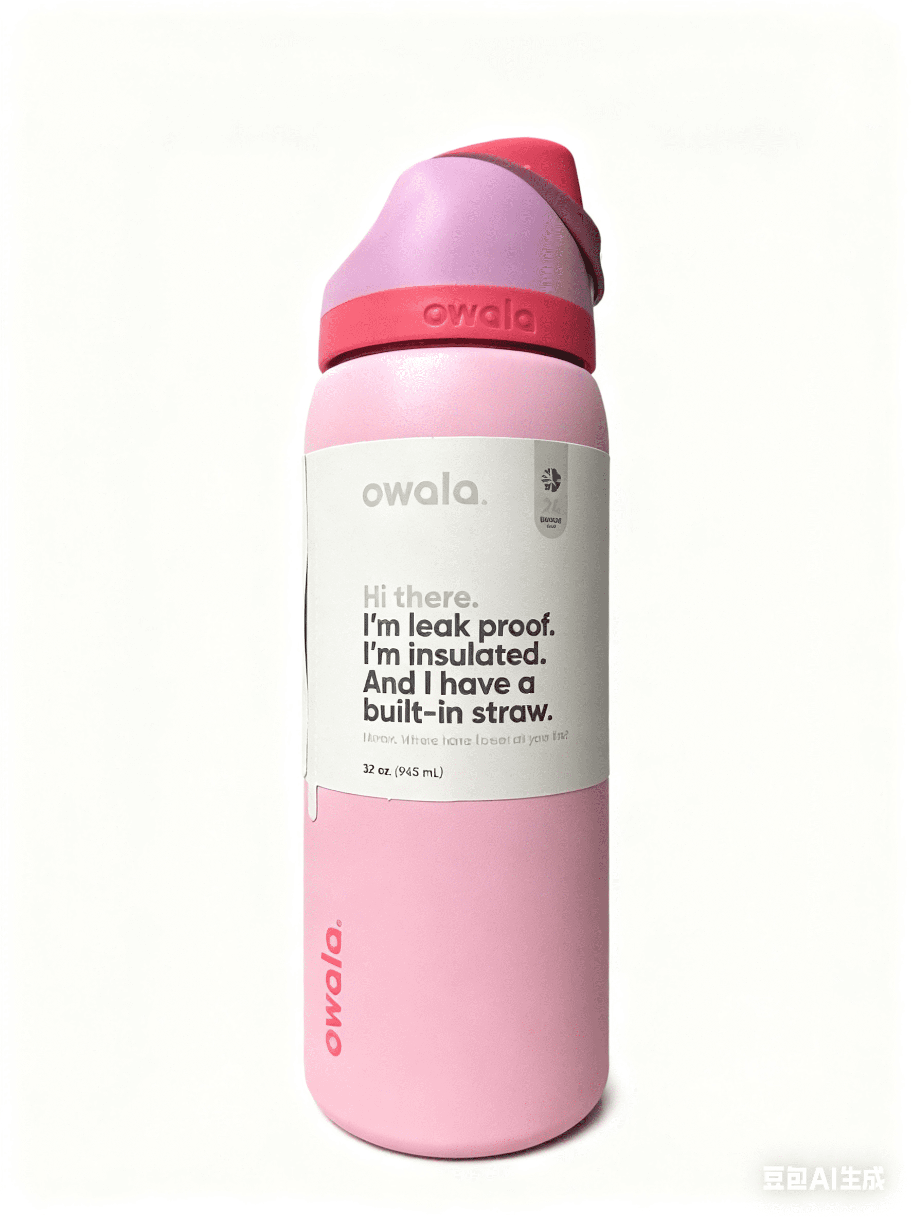 Owala 32 oz. FreeSip Stainless Steel Water Bottle - Ange Food Cake ...