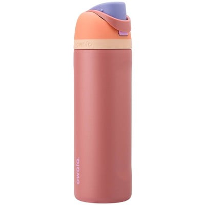 Owala Free Sip 24 oz Pink Taupe Stainless Steel Water Bottle - Walmart.com