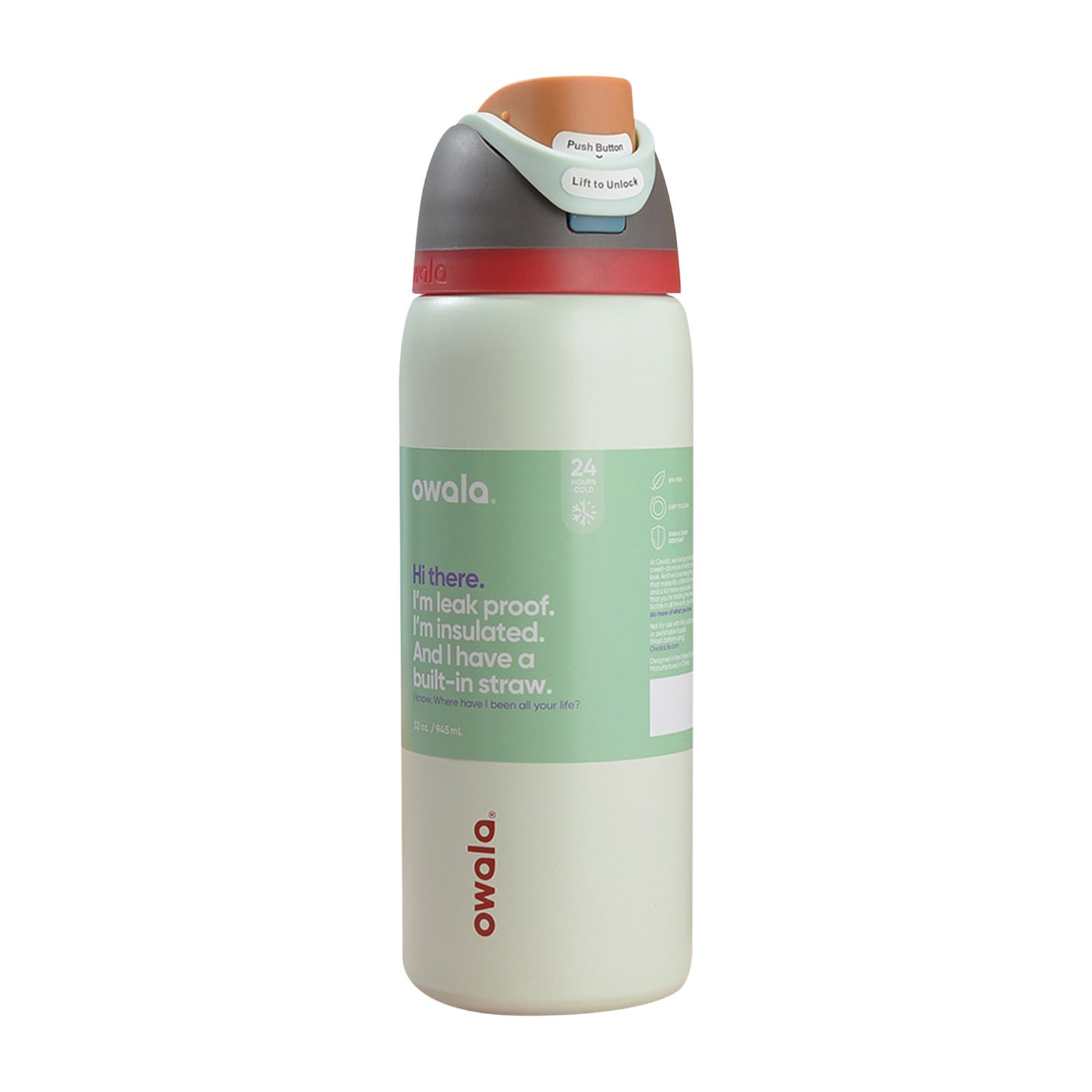 Owala Freesip Insulated Stainless Steel Water Bottle with Straw for ...