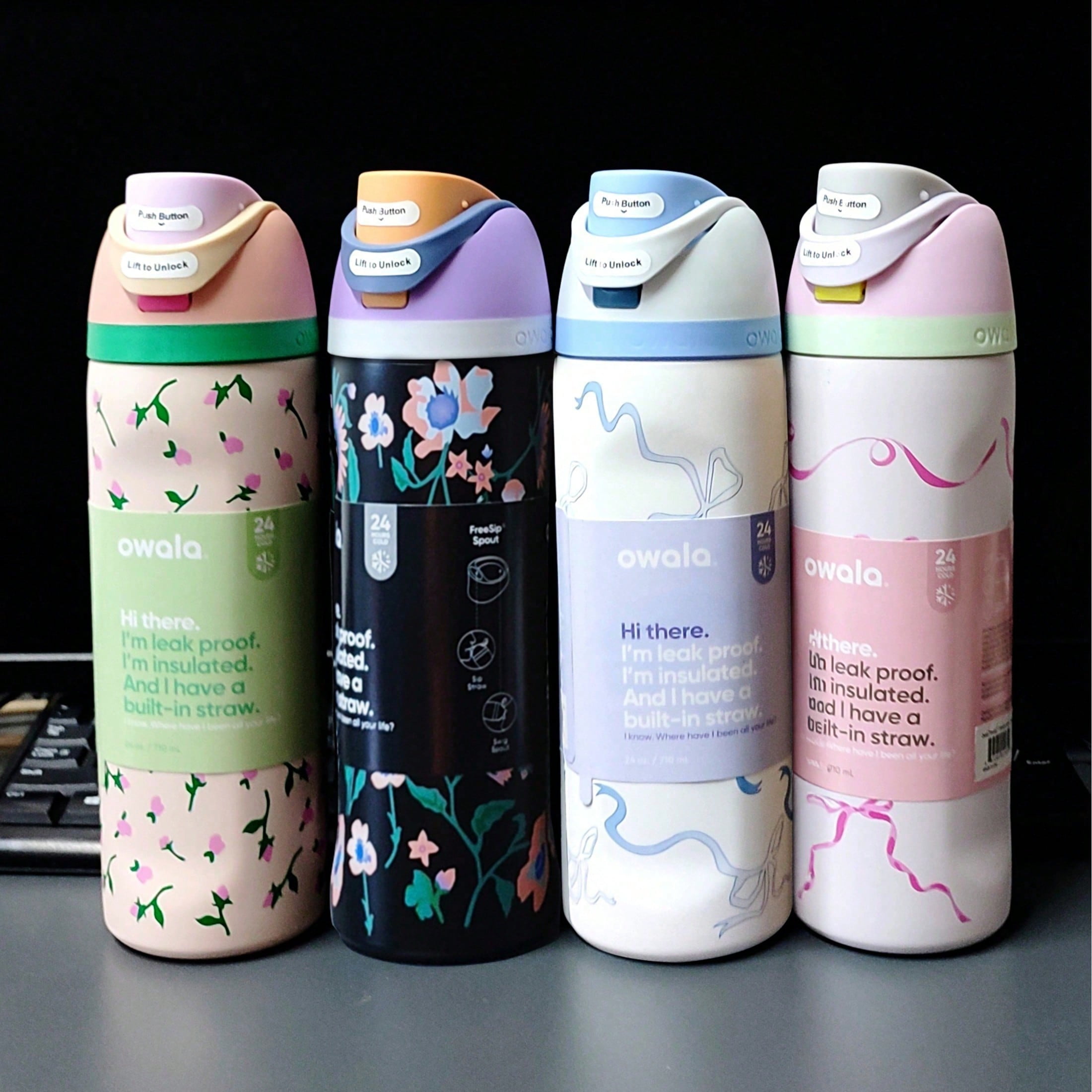 Owala 24 Oz Freesip Stainless Steel Water Bottle | The Tube