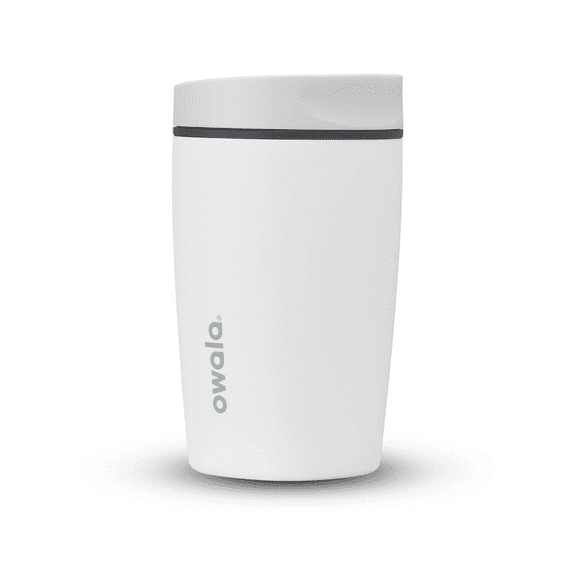 Owala SmoothSip Stainless Steel Coffee Tumbler, 12oz, Shy Marshmallow ...