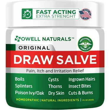 Hyland's PRID Drawing Salve, Splinter & Boil Remedy Ointment, Natural ...