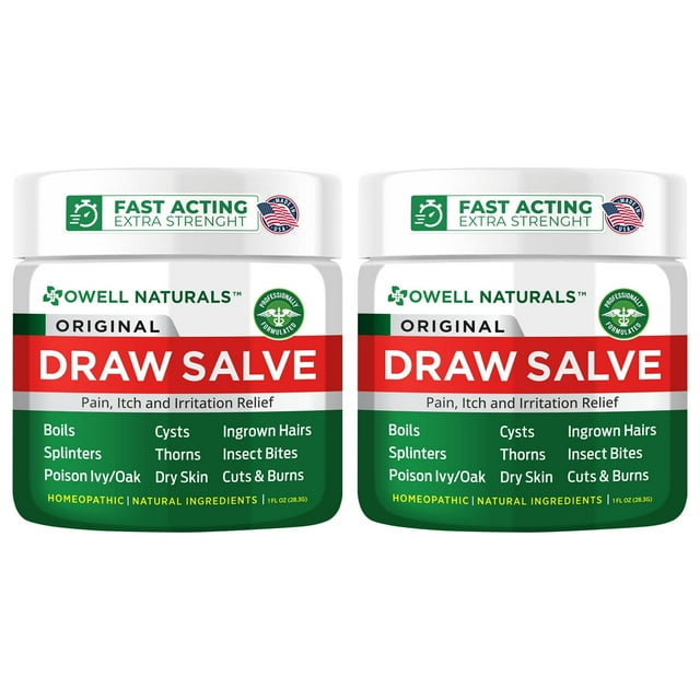 OWELL NATURALS Drawing Salve Ointment 2oz, First Aid for Burns, Boils ...