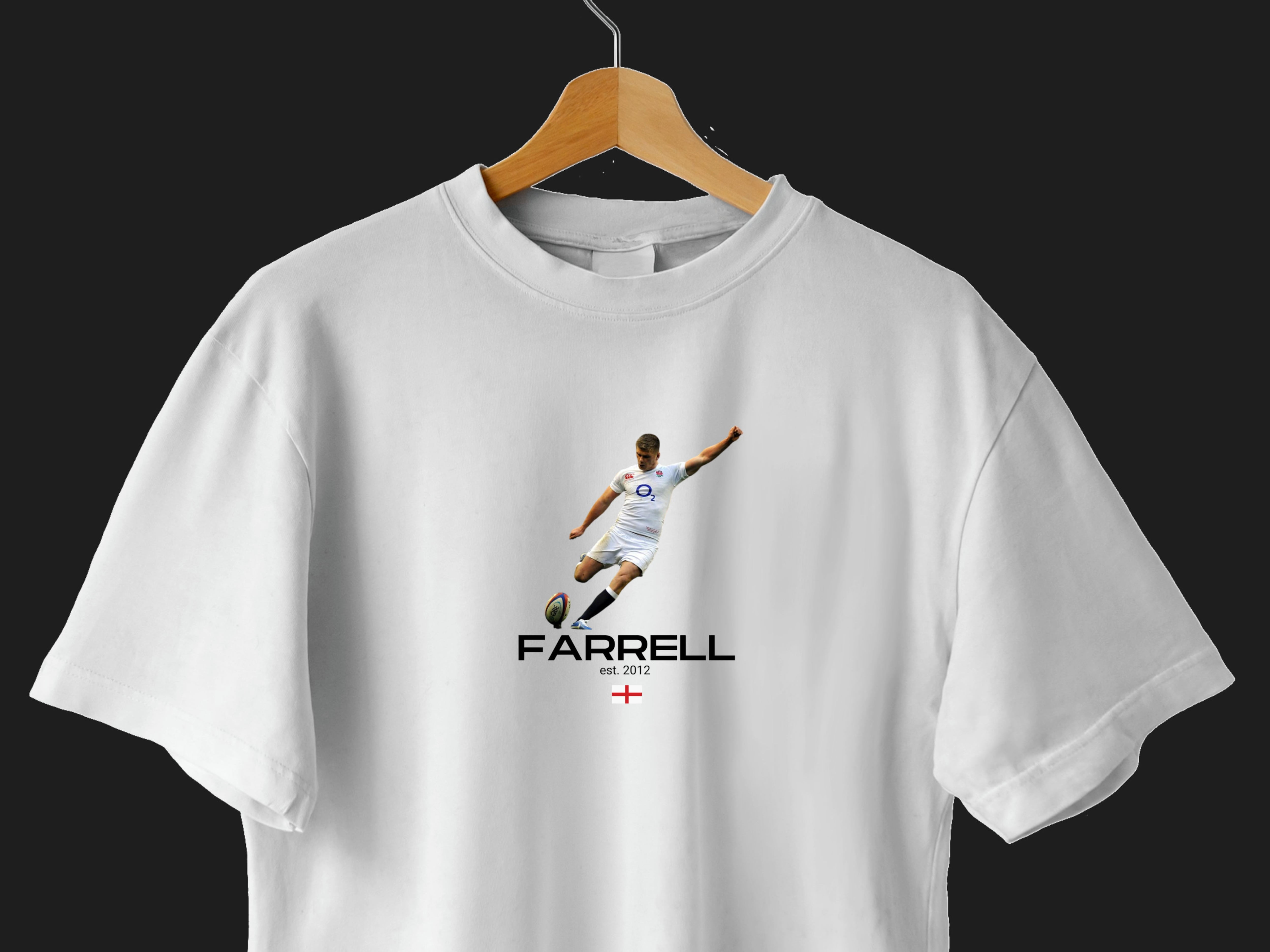 Owen Farrell England Rugby T-Shirt | Rugby - Walmart.com