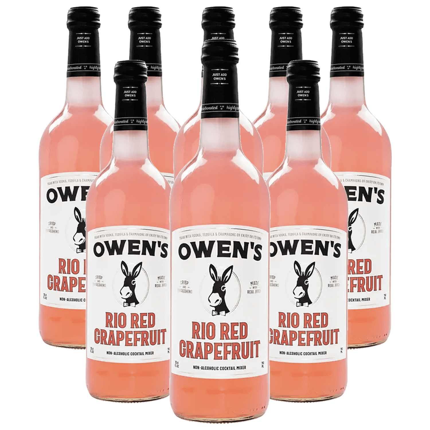 Owen’s Craft Mixers Rio Red Grapefruit HandA with Premium Ingredients Vegan & Gluten-Free Soda ...
