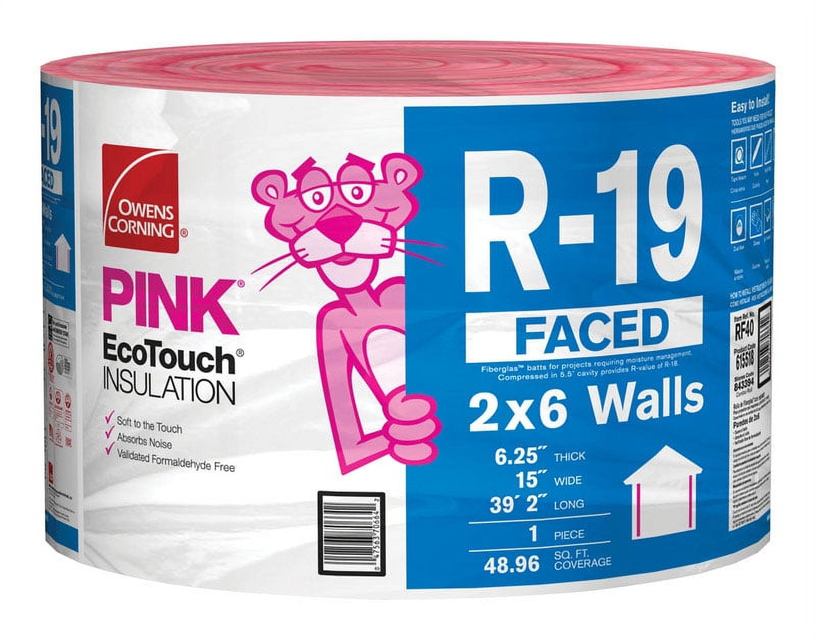 Owens Corning Insulation R19KF15X39'2" Manufacture Part No RF40 ...