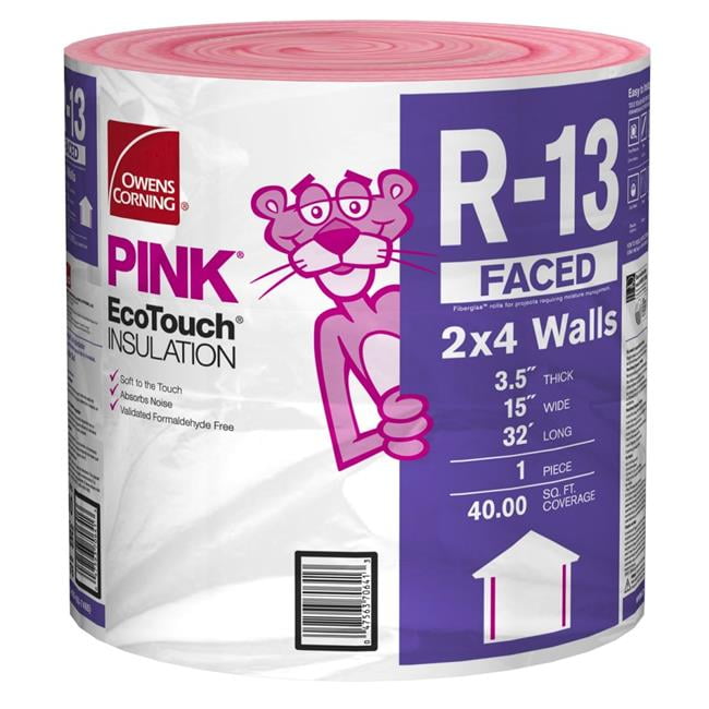 Owens Corning EcoTouch Thick Wall Insulation Roll, 15 in. W X 32 ft. L ...