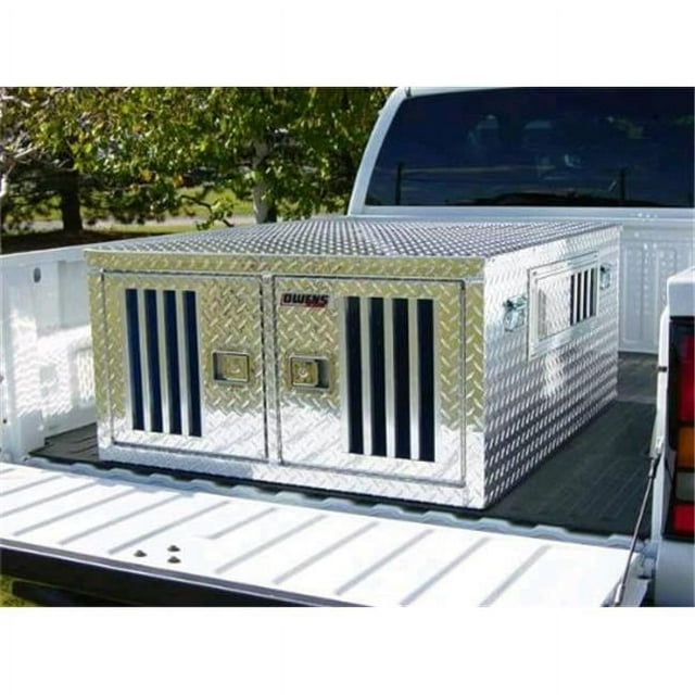 Owens Products Hunter Series Double Compartment Dog Box without Storage & Standard Vents ...