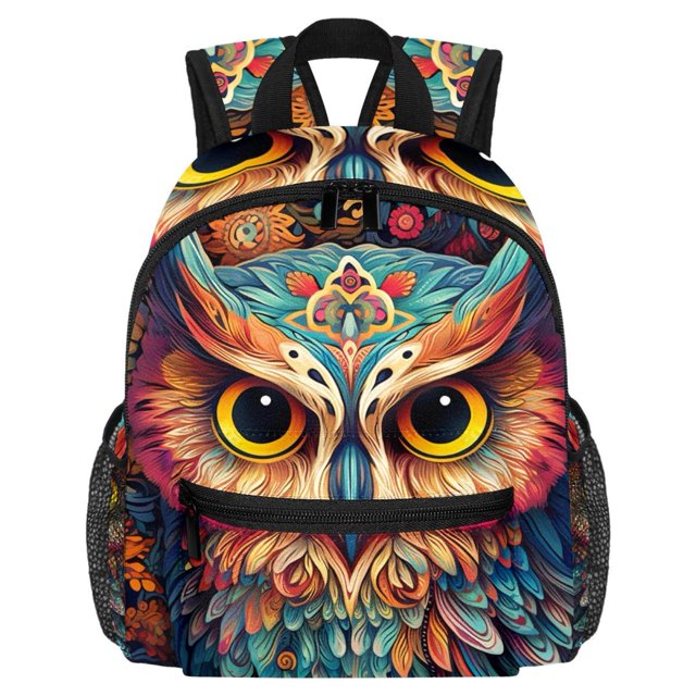Owl Adjustable Shoulder Strap Backpack - Large Capacity, Printed Design ...