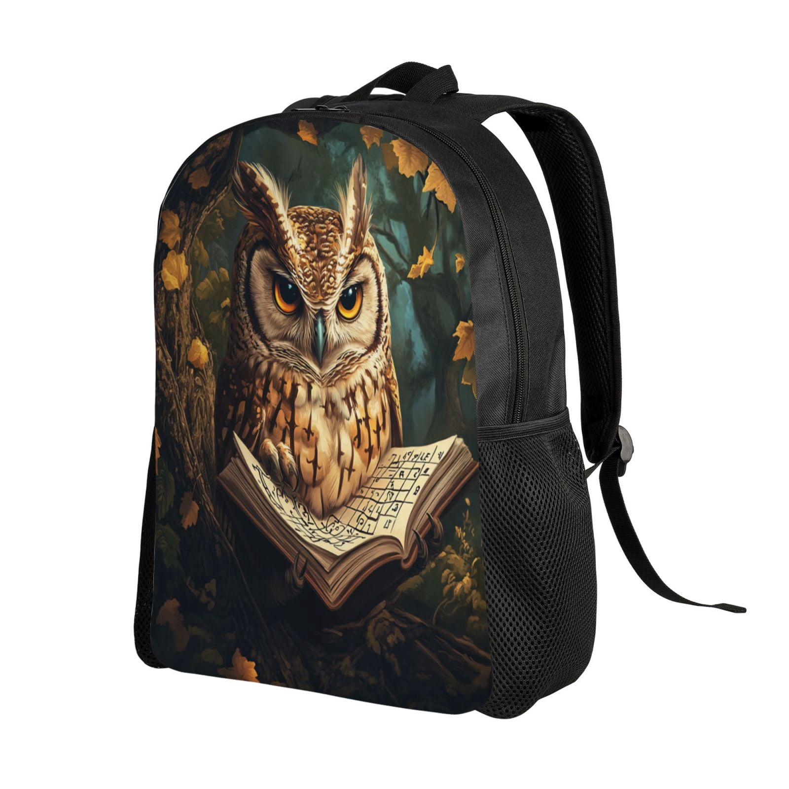 Owl And Magic Book Backpack Double Shoulder Backpack Durable, Spacious ...