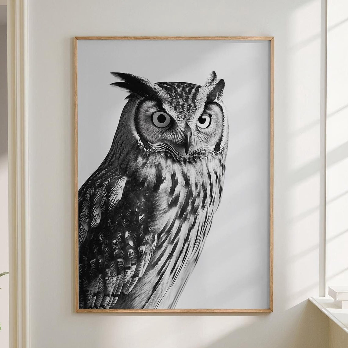 Owl Bird Fashion Magazine Inspired Poster Animal Portrait Photography ...