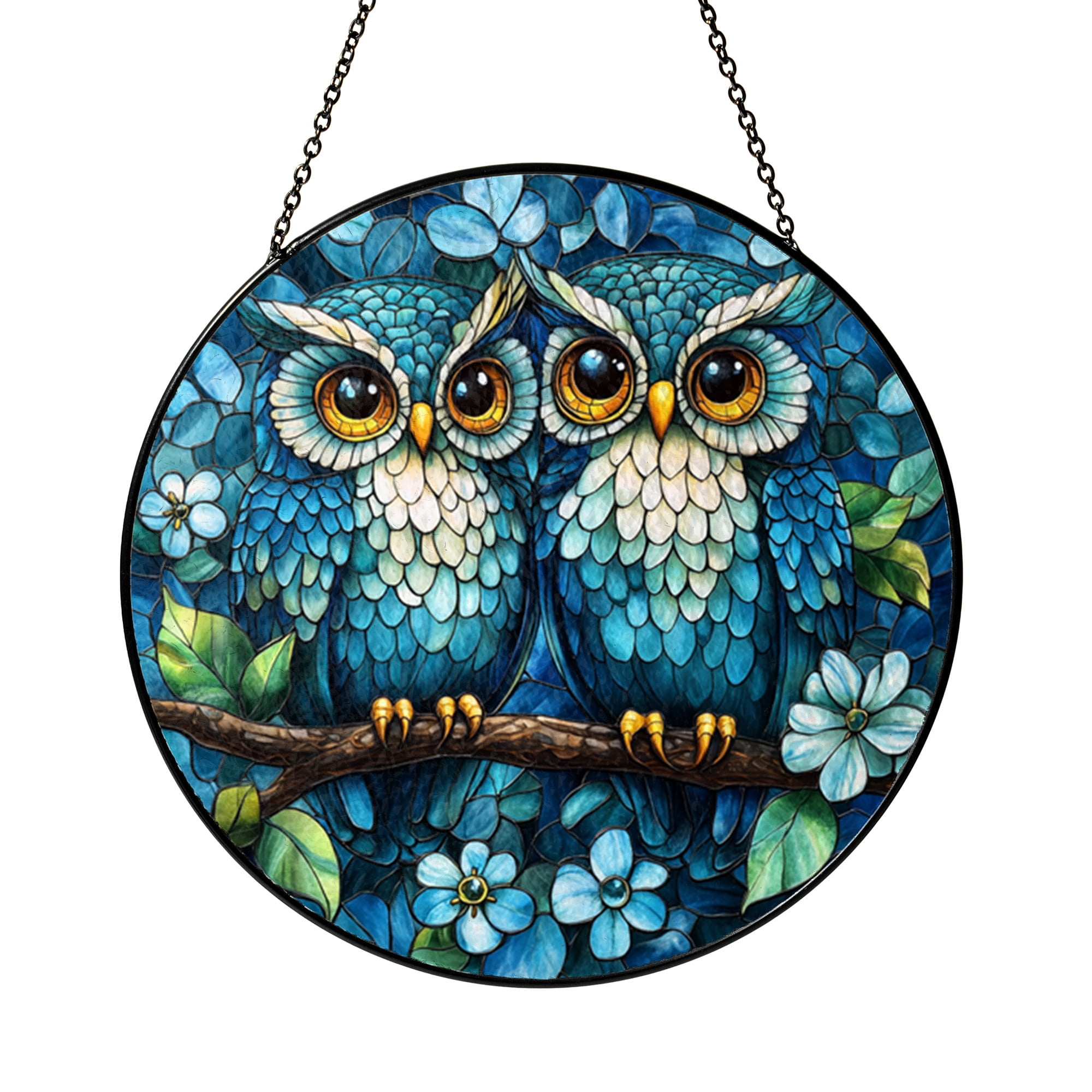 Owl Bird Scene Suncatcher – Window Decor - Walmart.com