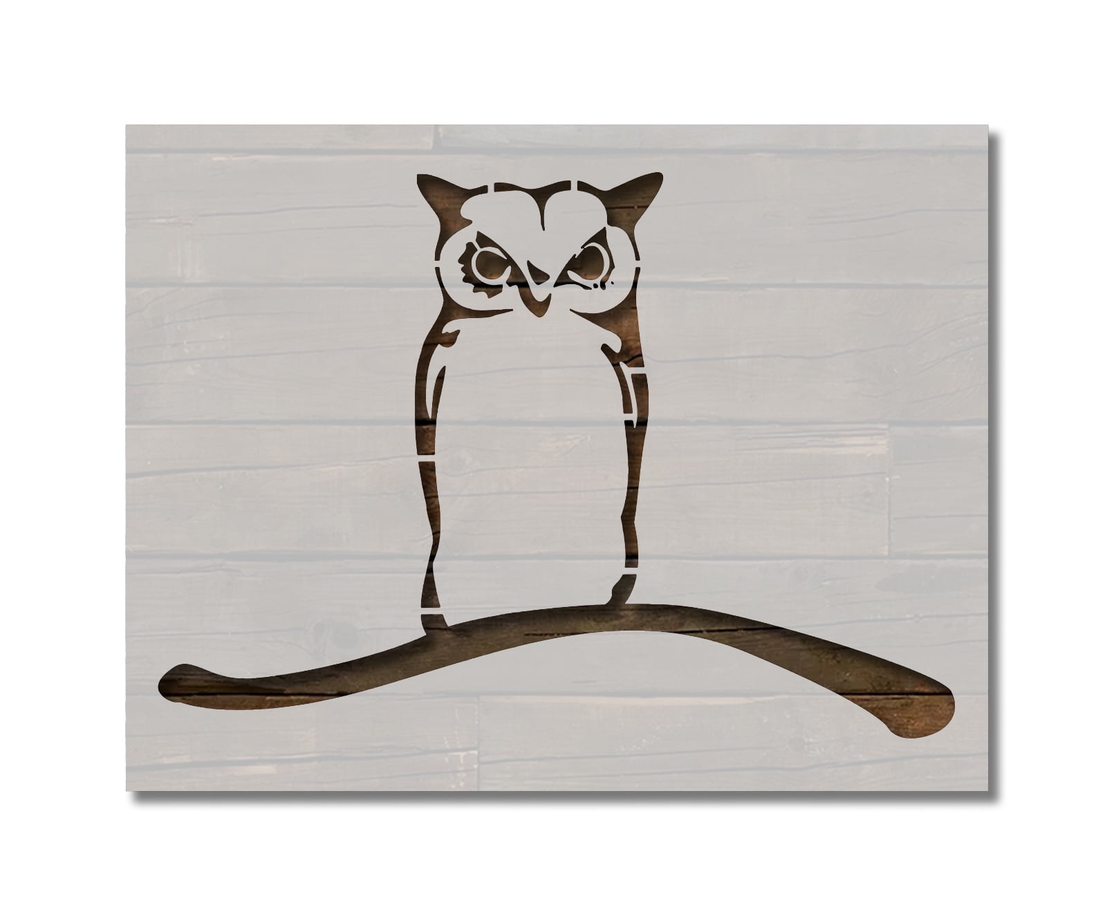 Owl Branch Stencil Template Reusable 8.5 x 11 for Painting on Walls ...
