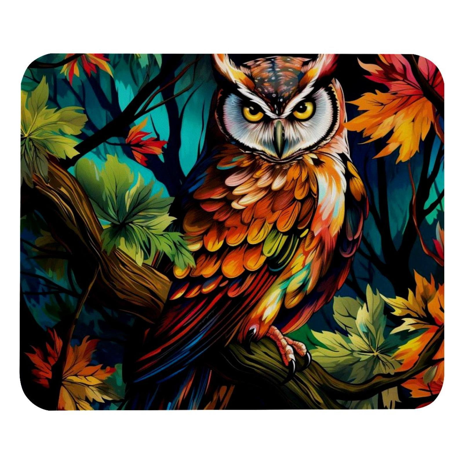 Owl Computer Mouse Pad,Rubber Mouse Mat for Gaming, Office, Laptop, PC ...