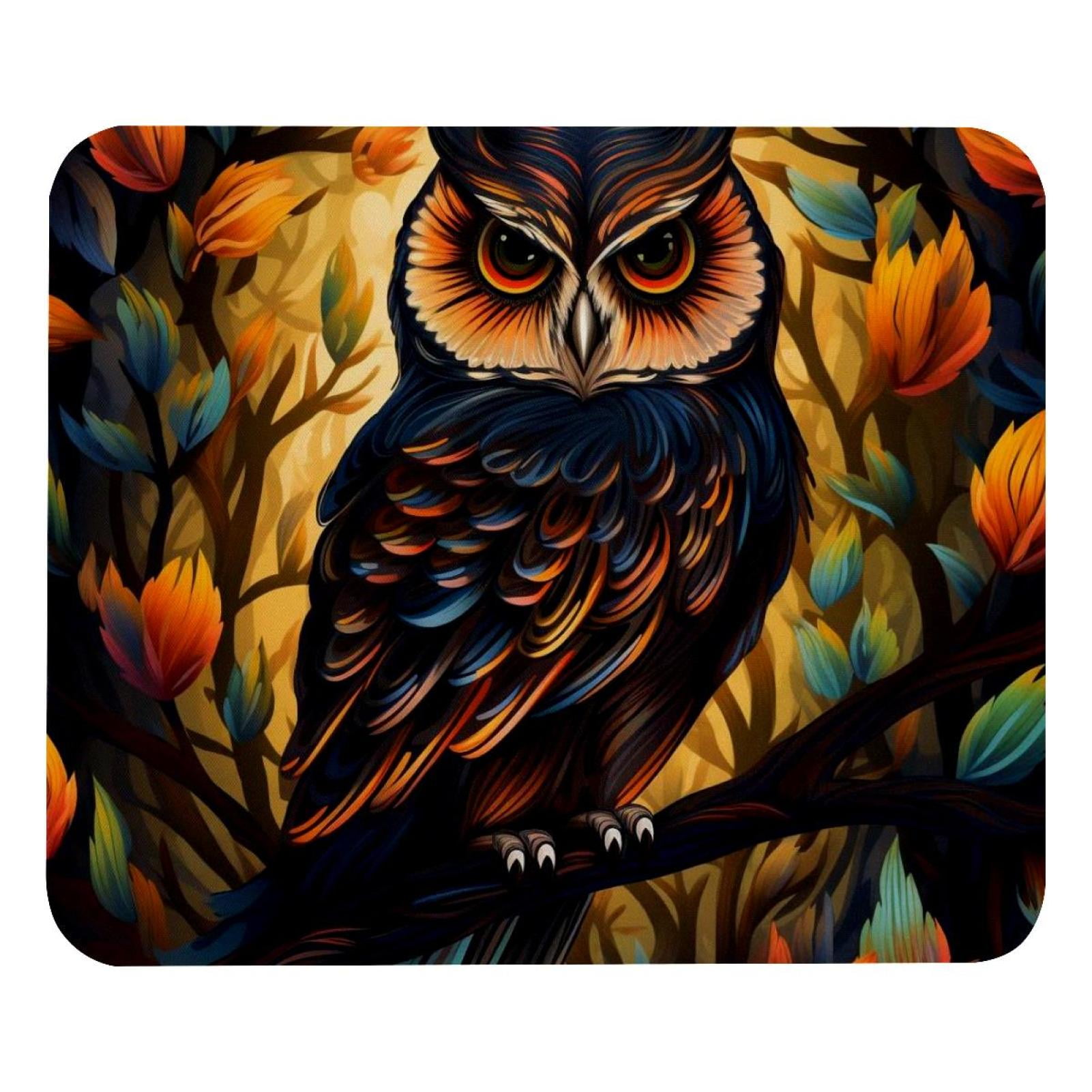 Owl Computer Mouse Pad,Rubber Mouse Mat for Gaming, Office, Laptop, PC ...