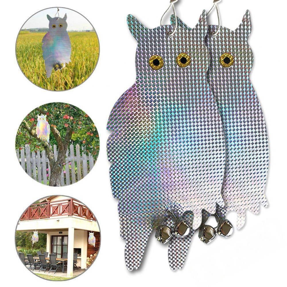 Owl Decoy Scare - Plastic Hanging Reflective Scarer - Fake Owl Hanging ...