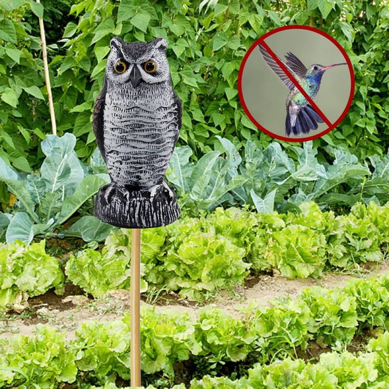 Owl Decoys to Scare Birds Away,Natural Enemy Bird Deterrent Realistic ...