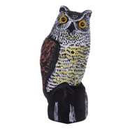 Falcon Decoy Bird Repellent Predator Flashy Reflective Eyes Owl Decoy ...